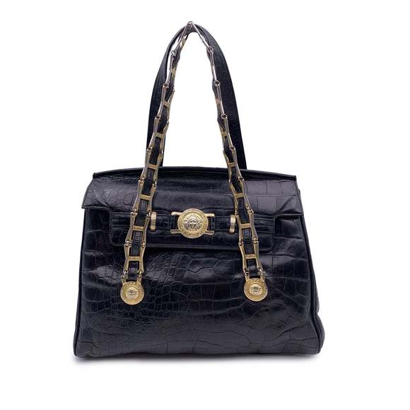 Versace | Bags | Gianni Versace Gianni Versace Handbag Vintage Medusa ...